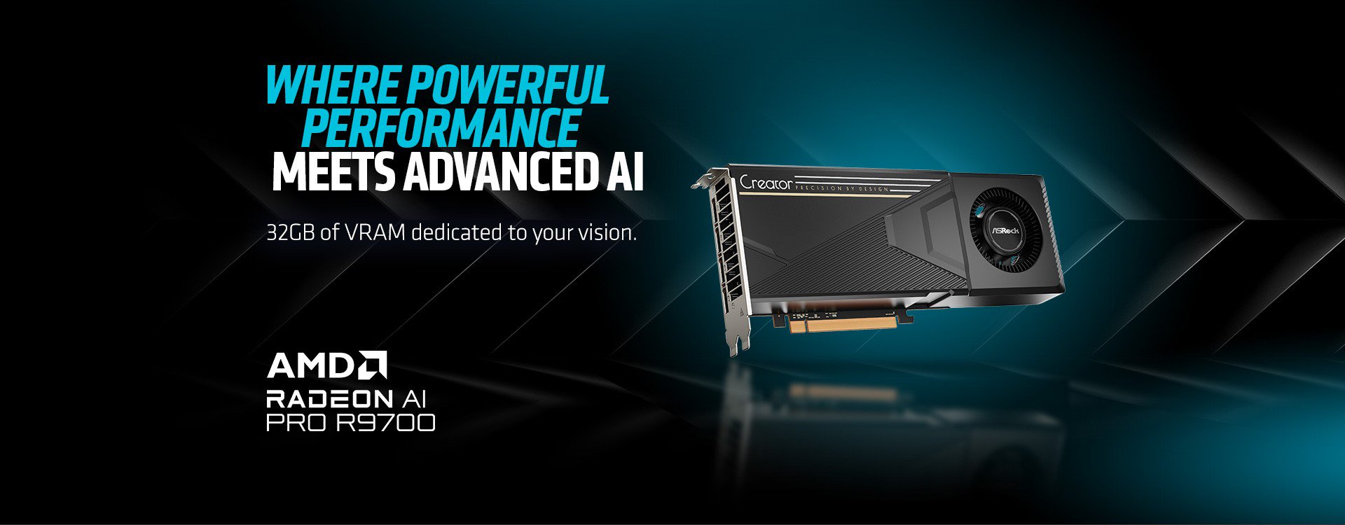 华擎科技 > AMD Radeon™ AI PRO R9700 创世者 32GB