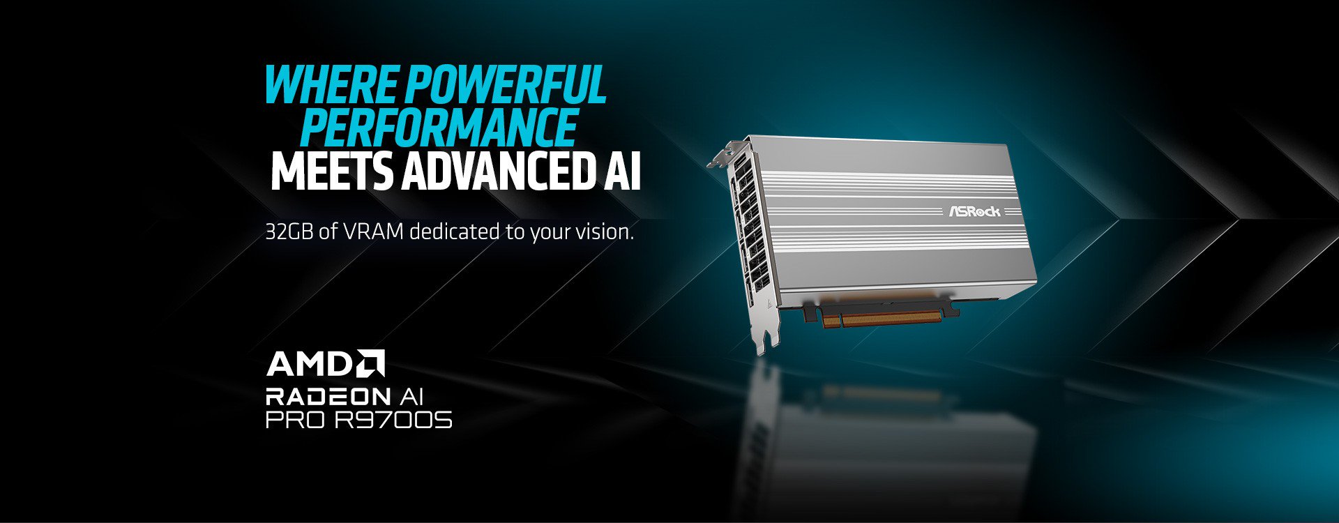 ASRock > AMD Radeon™ AI PRO R9700S Passive 32GB