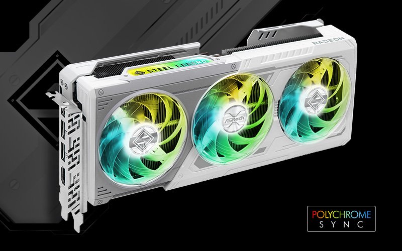 ASRock > AMD Radeon™ RX 9070 XT Steel Legend 16GB