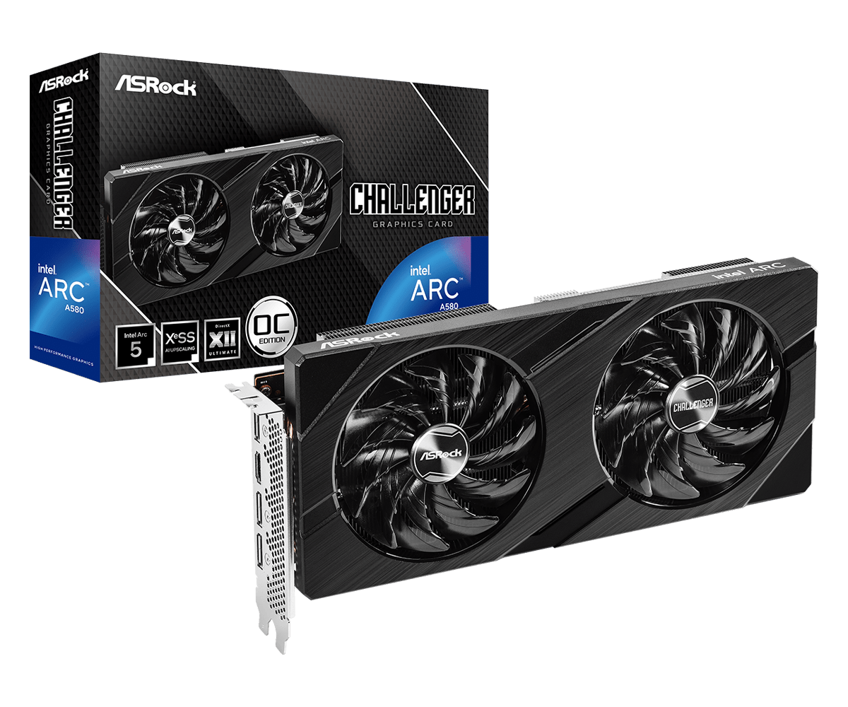 ASRock > Intel Arc A580 Challenger 8GB OC