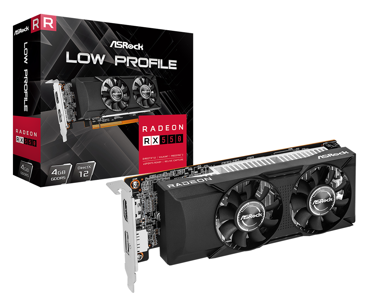华擎科技 > AMD Radeon™ RX550 Low Profile 4GB