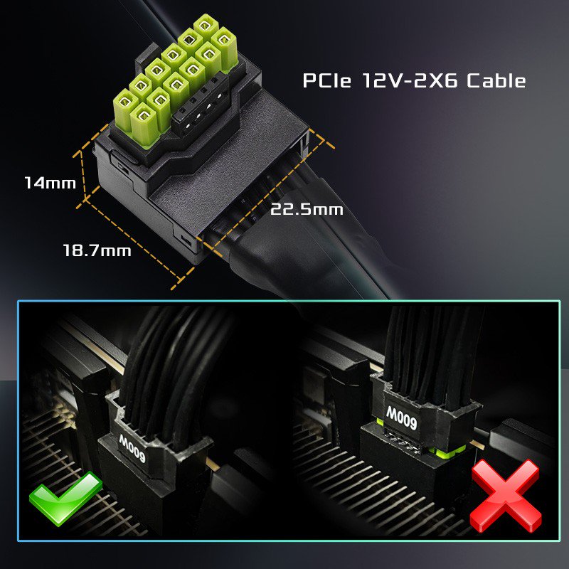 ASRock > 12V-2x6 600W / L-Type Cable