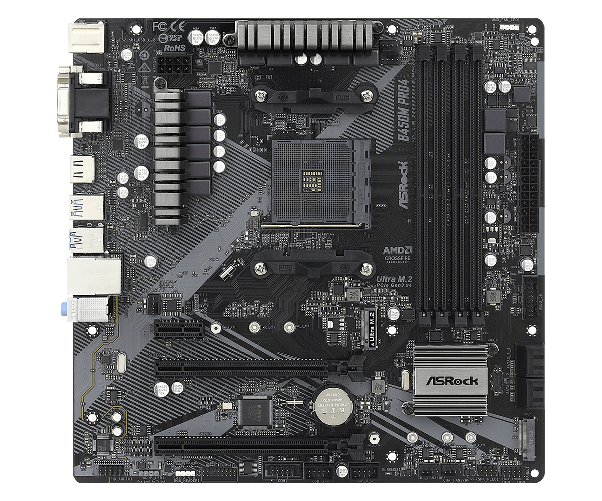 ASRock > B450M Pro4 R2.0
