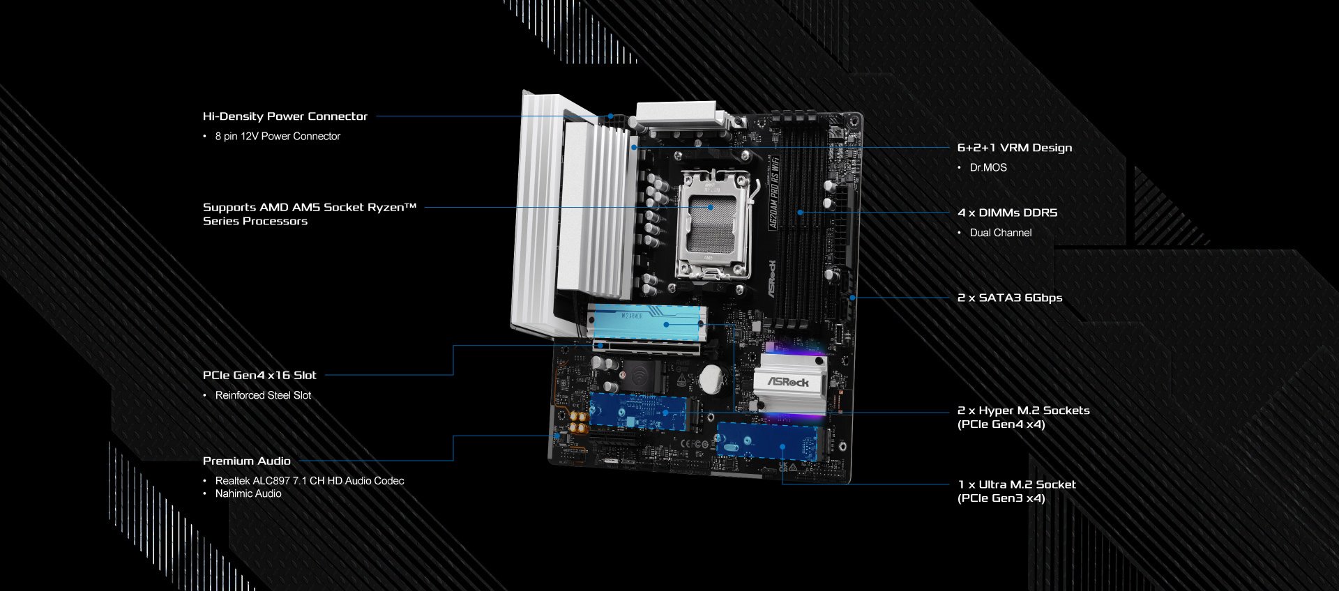 ASRock > A620AM Pro RS WiFi
