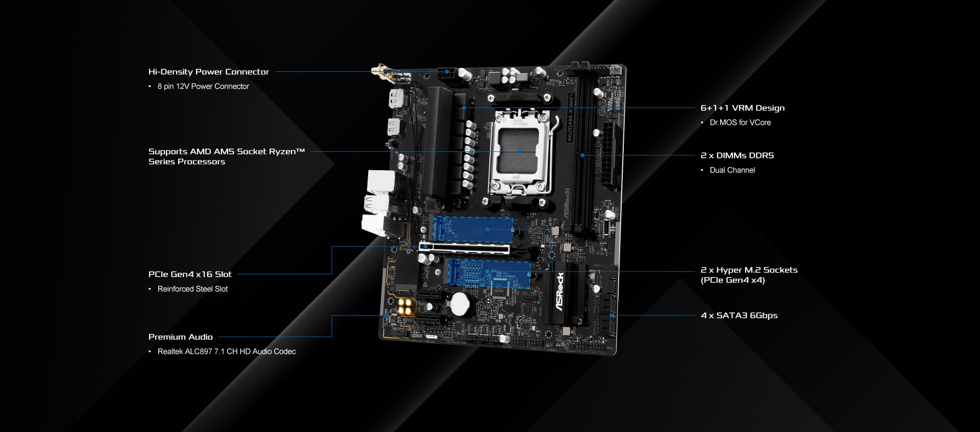 ASRock > A620AM-X WiFi