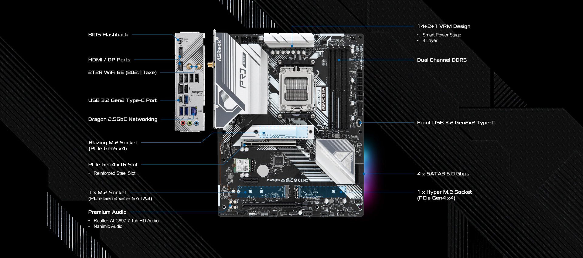 ASRock > B650 Pro RS WiFi