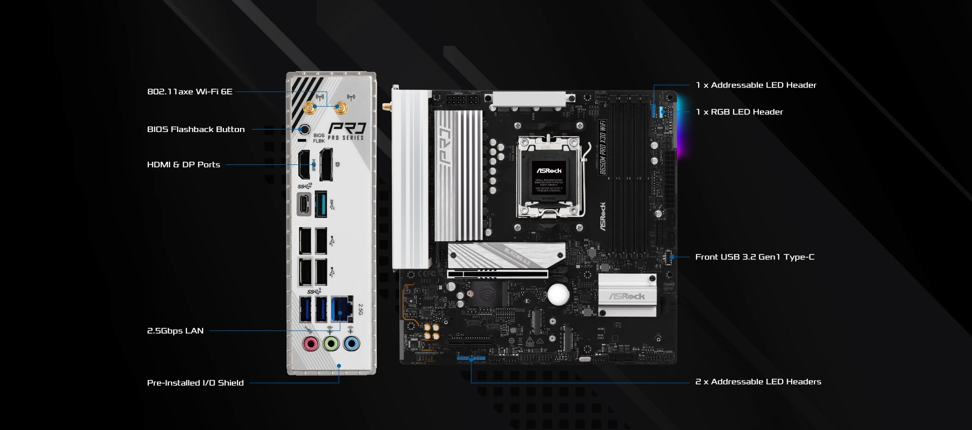 ASRock > B650M Pro X3D WiFi