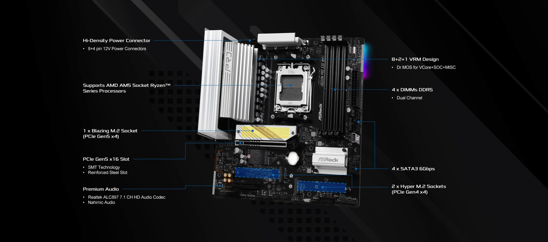 ASRock > B650M Pro X3D WiFi