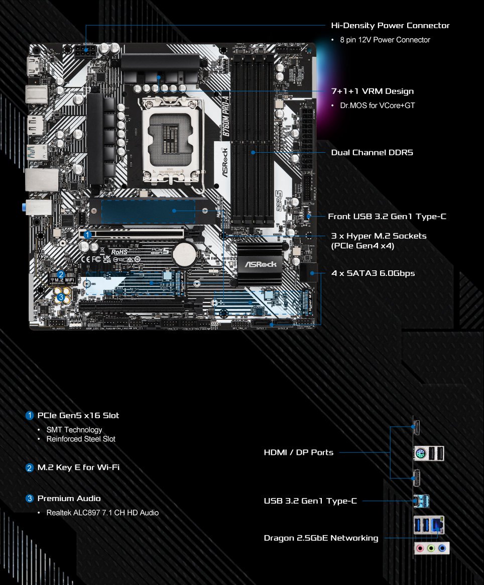 ASRock > B760M Pro-A