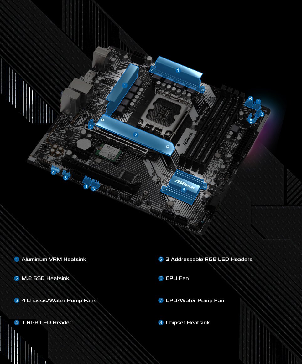 ASRock > B760M Pro-A/D4 WiFi