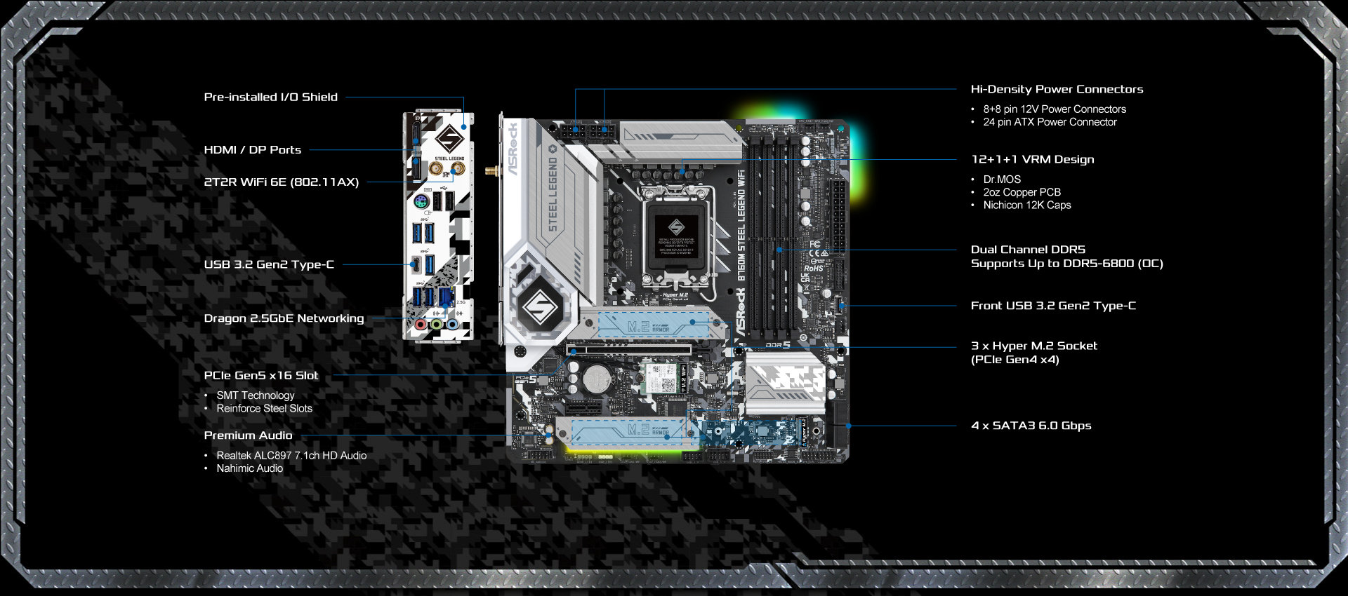 ASRock > B760M Steel Legend WiFi