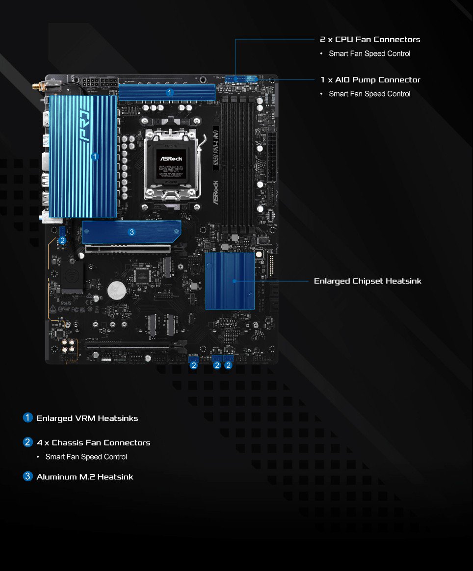 ASRock > B850 Pro-A WiFi