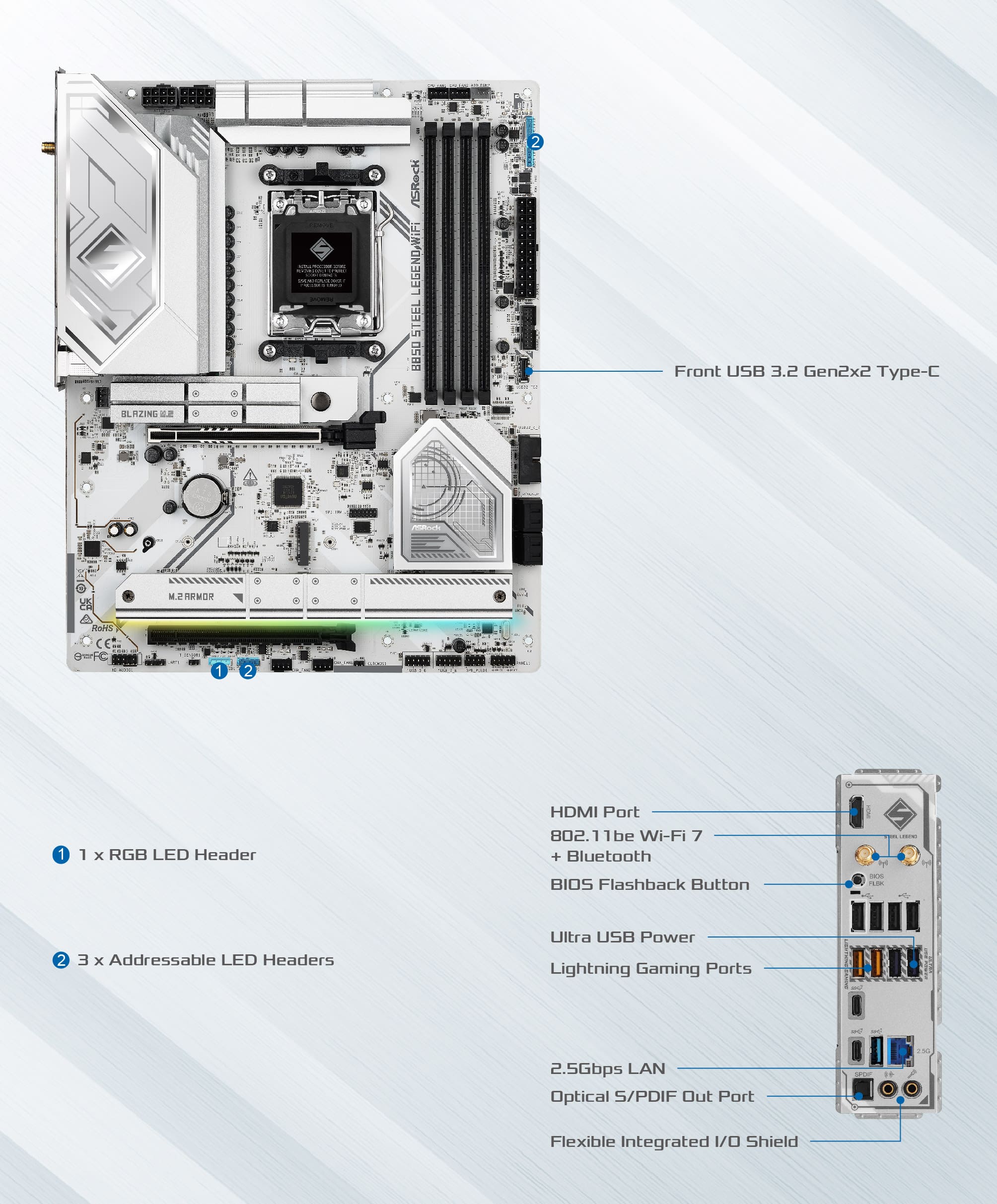 ASRock > B850 Steel Legend WiFi