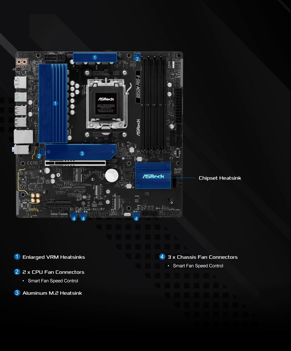 ASRock > B850M Pro-A