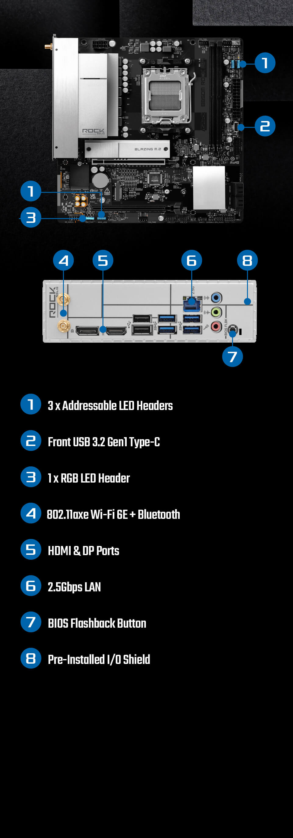 ASRock > B850M Rock WiFi