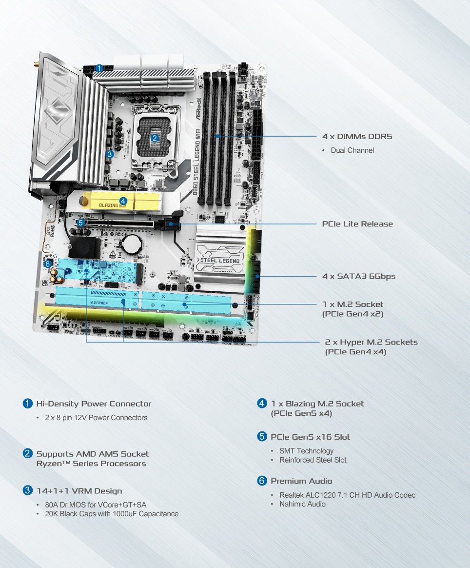 ASRock > B860 Steel Legend WiFi
