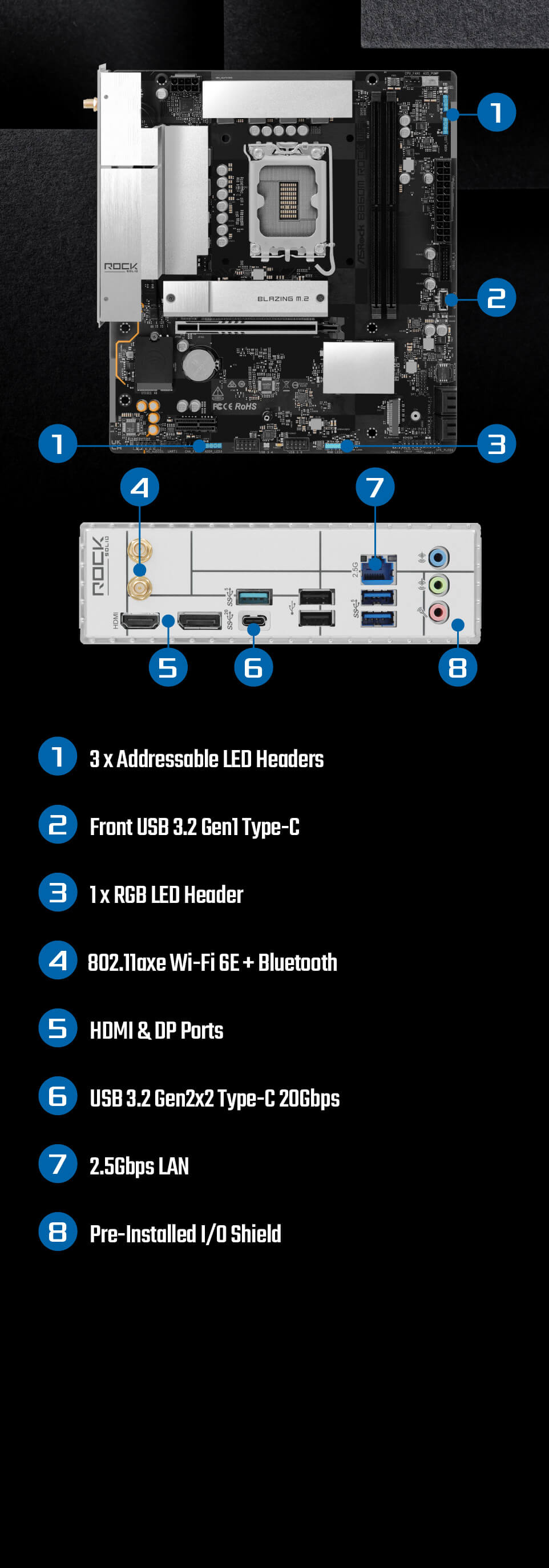 ASRock > B860M Rock WiFi