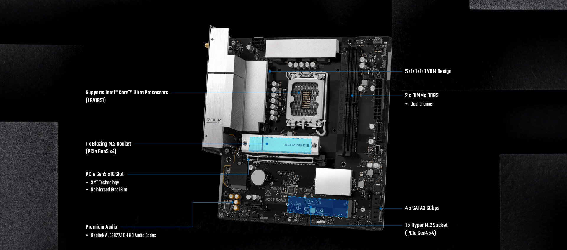 ASRock > B860M Rock WiFi