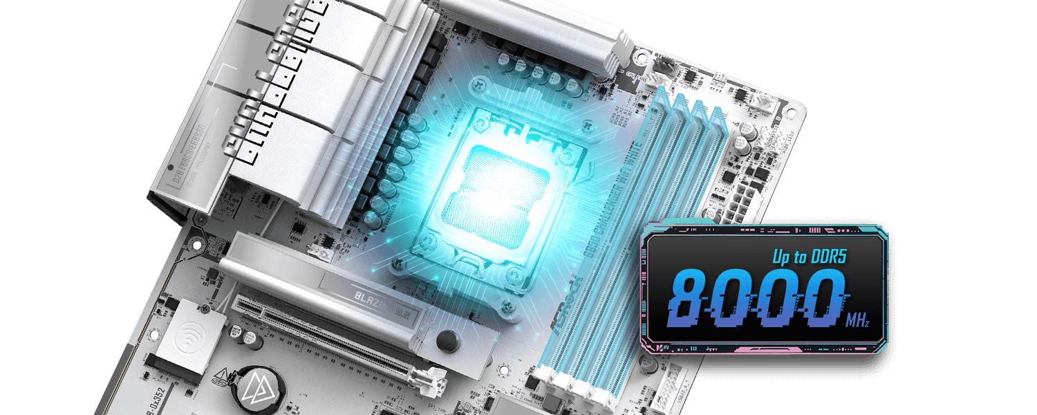 ASRock > B850 Challenger WiFi White