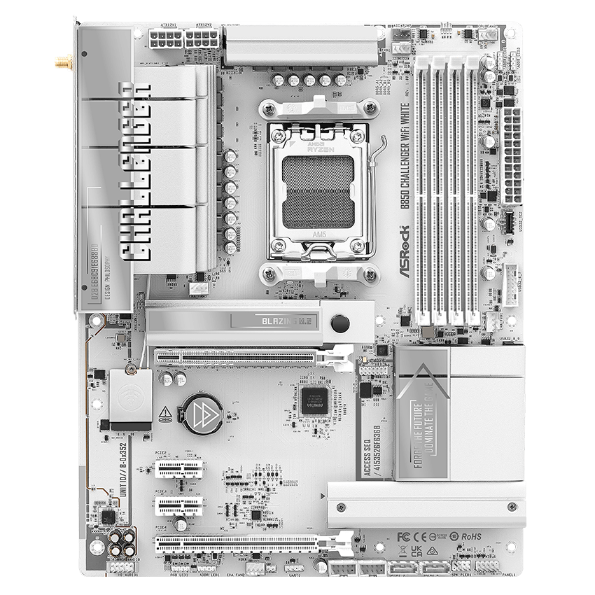 ASRock > B850 Challenger WiFi White