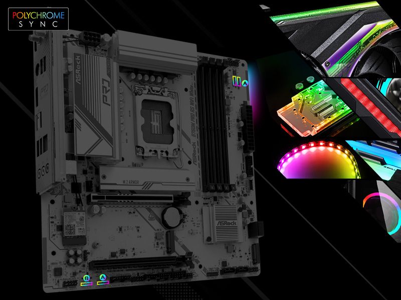 ASRock > B760M Pro RS WiFi White