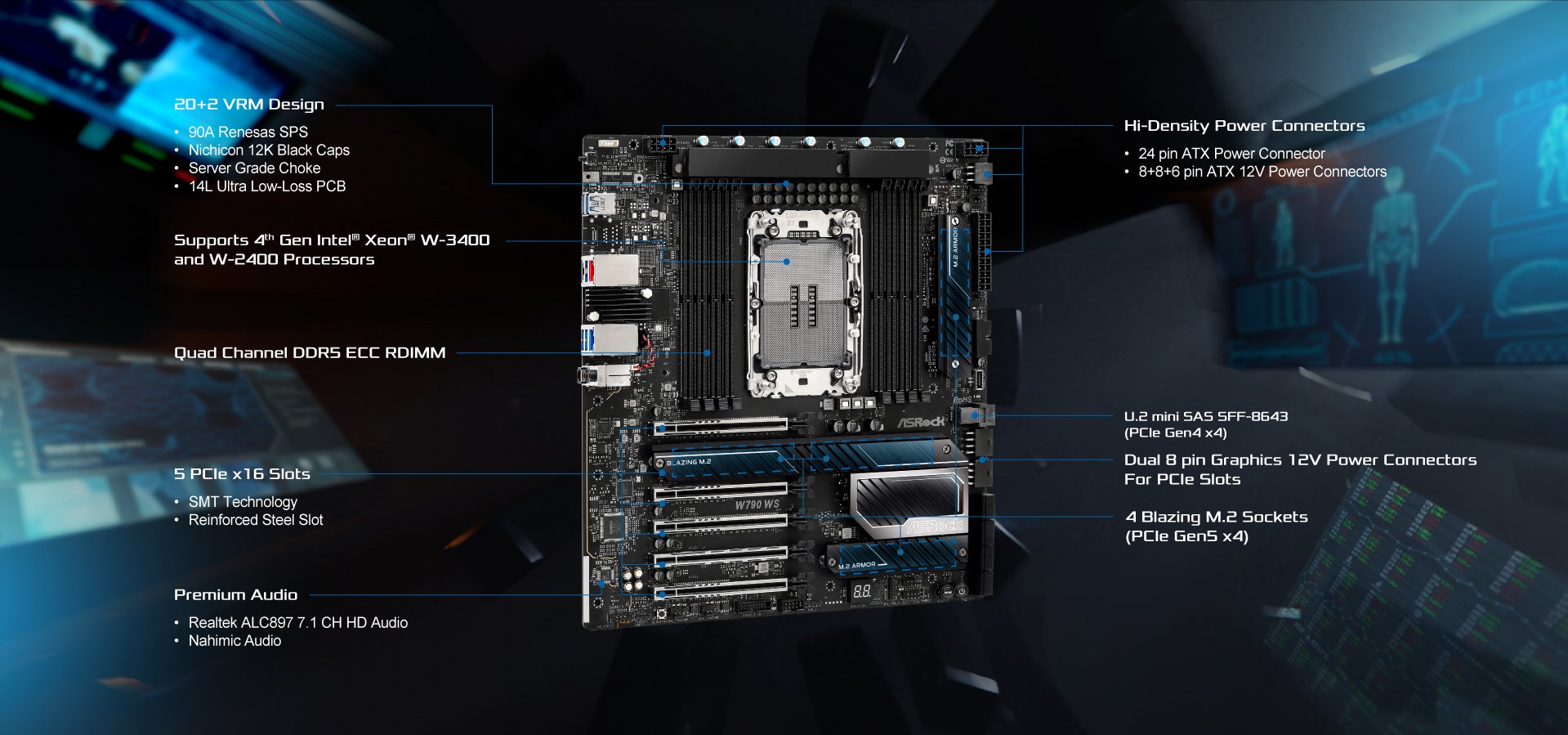 华擎科技 > W790 WS R2.0