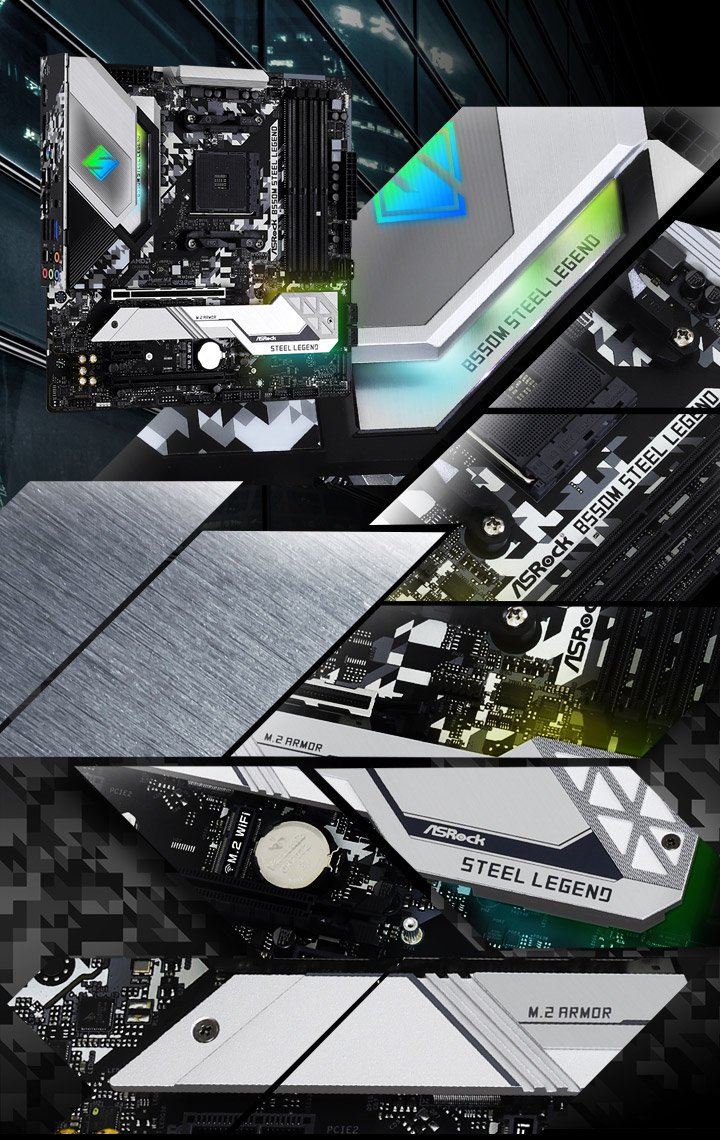ASRock > B550M Steel Legend