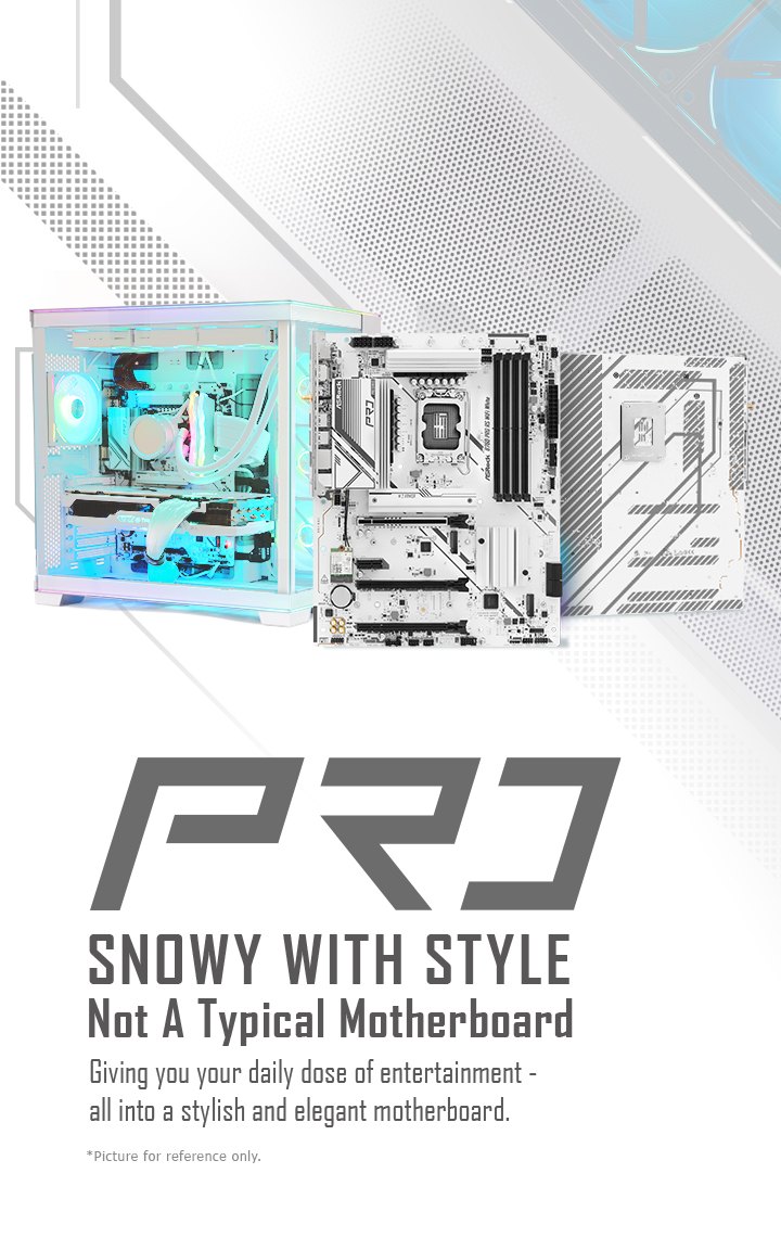 ASRock > B760 Pro RS WiFi White