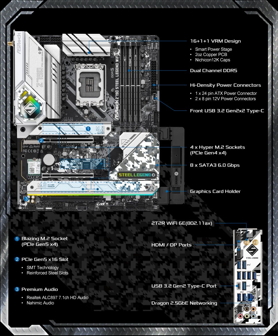 ASRock > Z790 Steel Legend WiFi