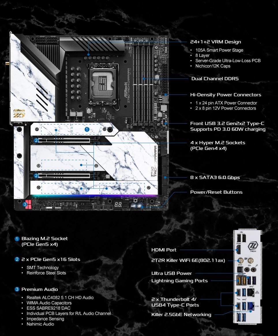 ASRock > Z790 Taichi Carrara