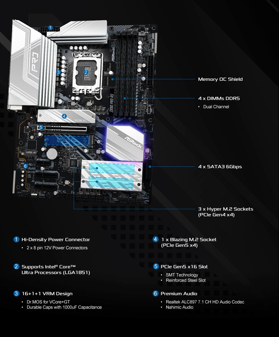 ASRock > Z890 Pro RS