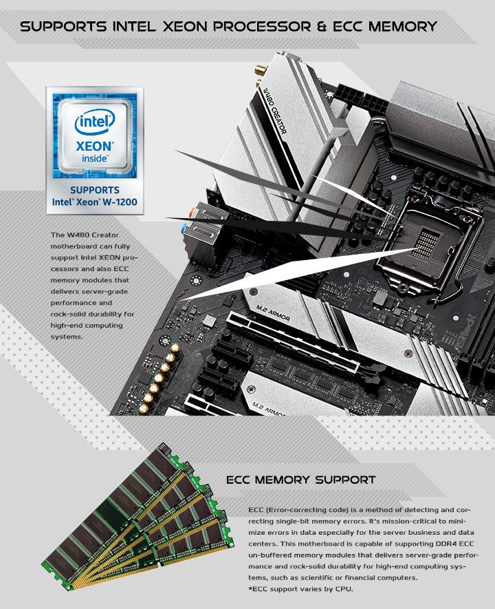 华擎科技 > W480 创世者