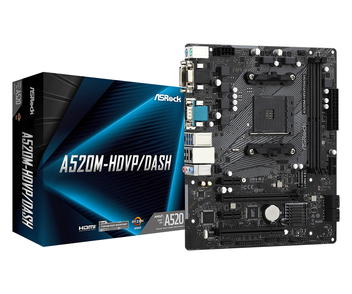 ASRock > A520M-HDVP/DASH