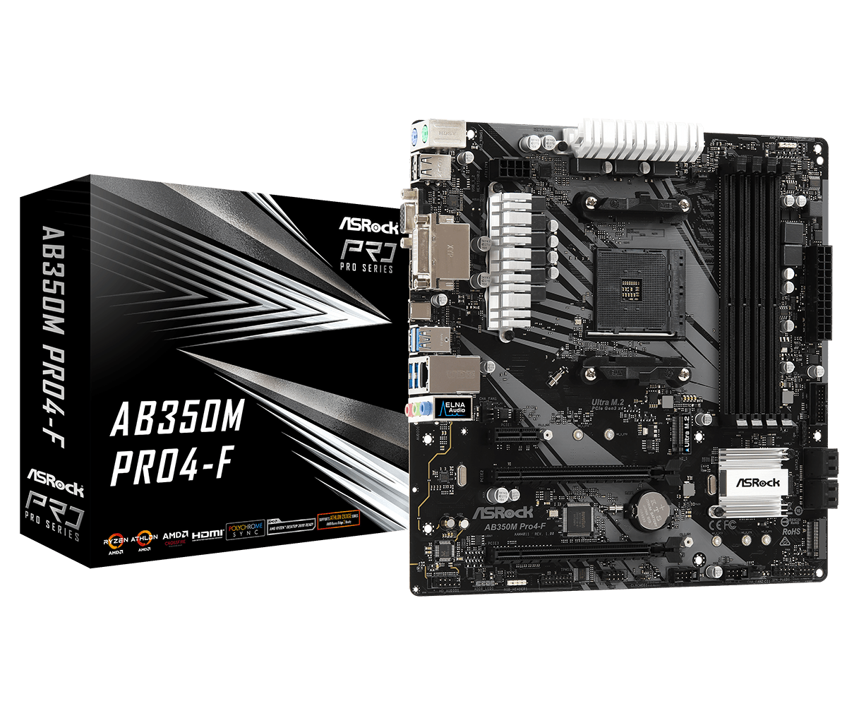 ASRock > AB350M Pro4-F