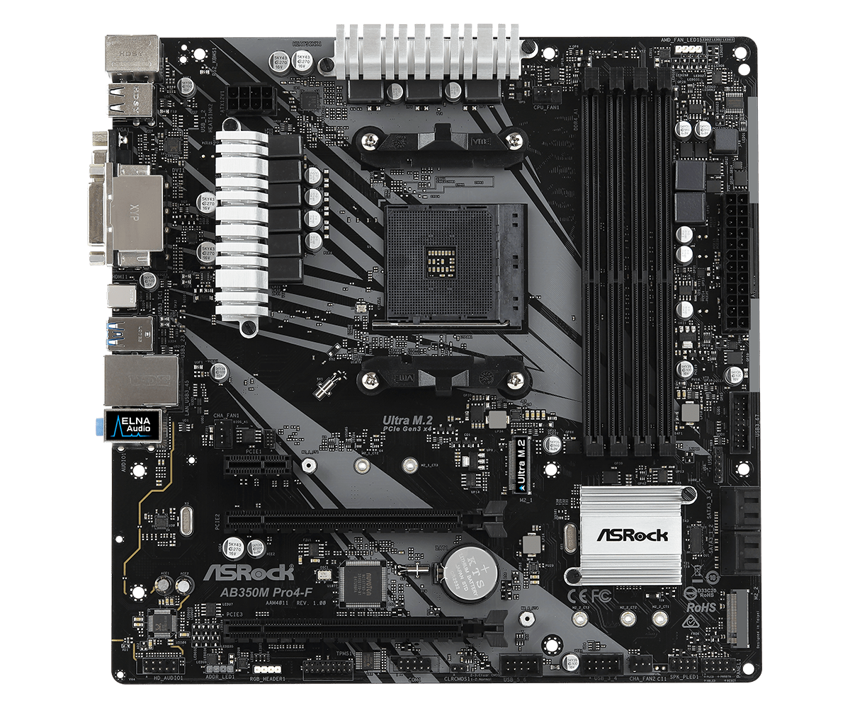 ASRock > AB350M Pro4-F