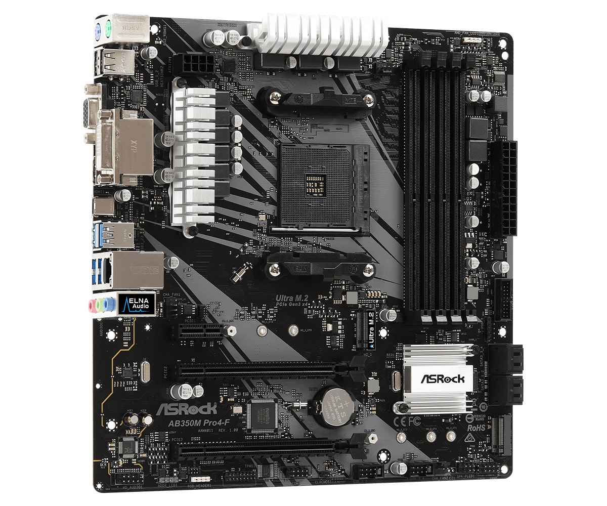 ASRock > AB350M Pro4-F