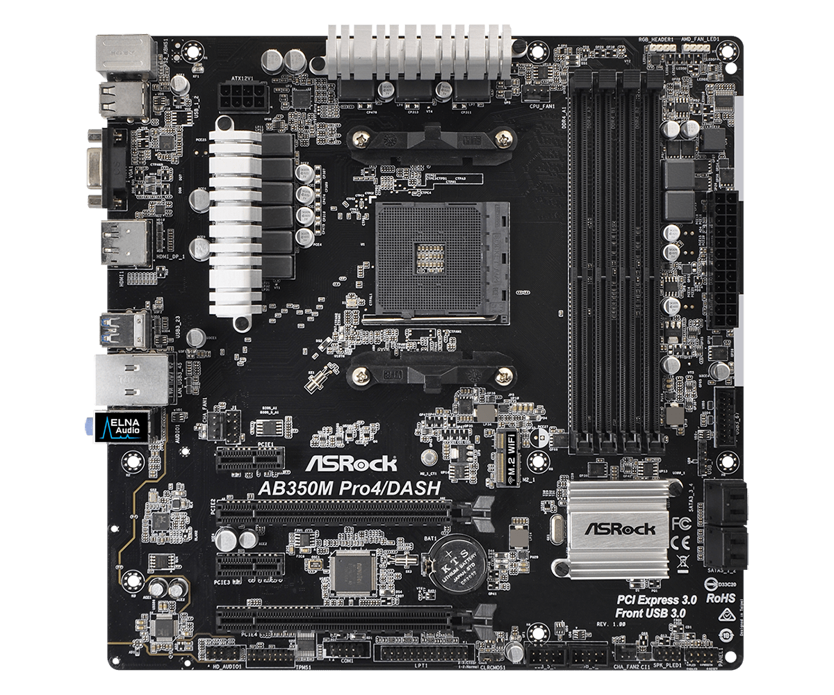 ASRock > AB350M Pro4/DASH