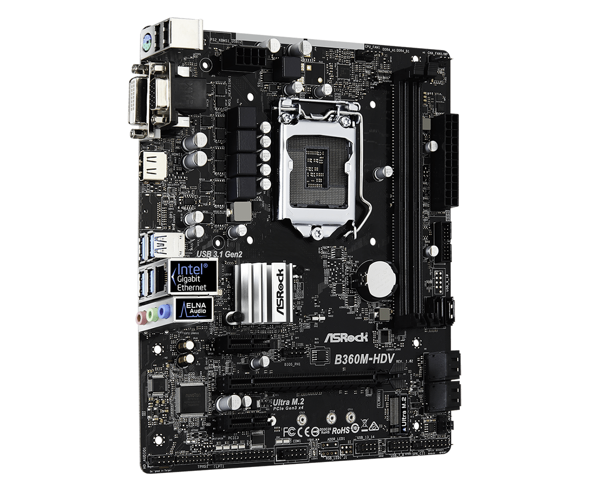 ASRock > B360M-HDV