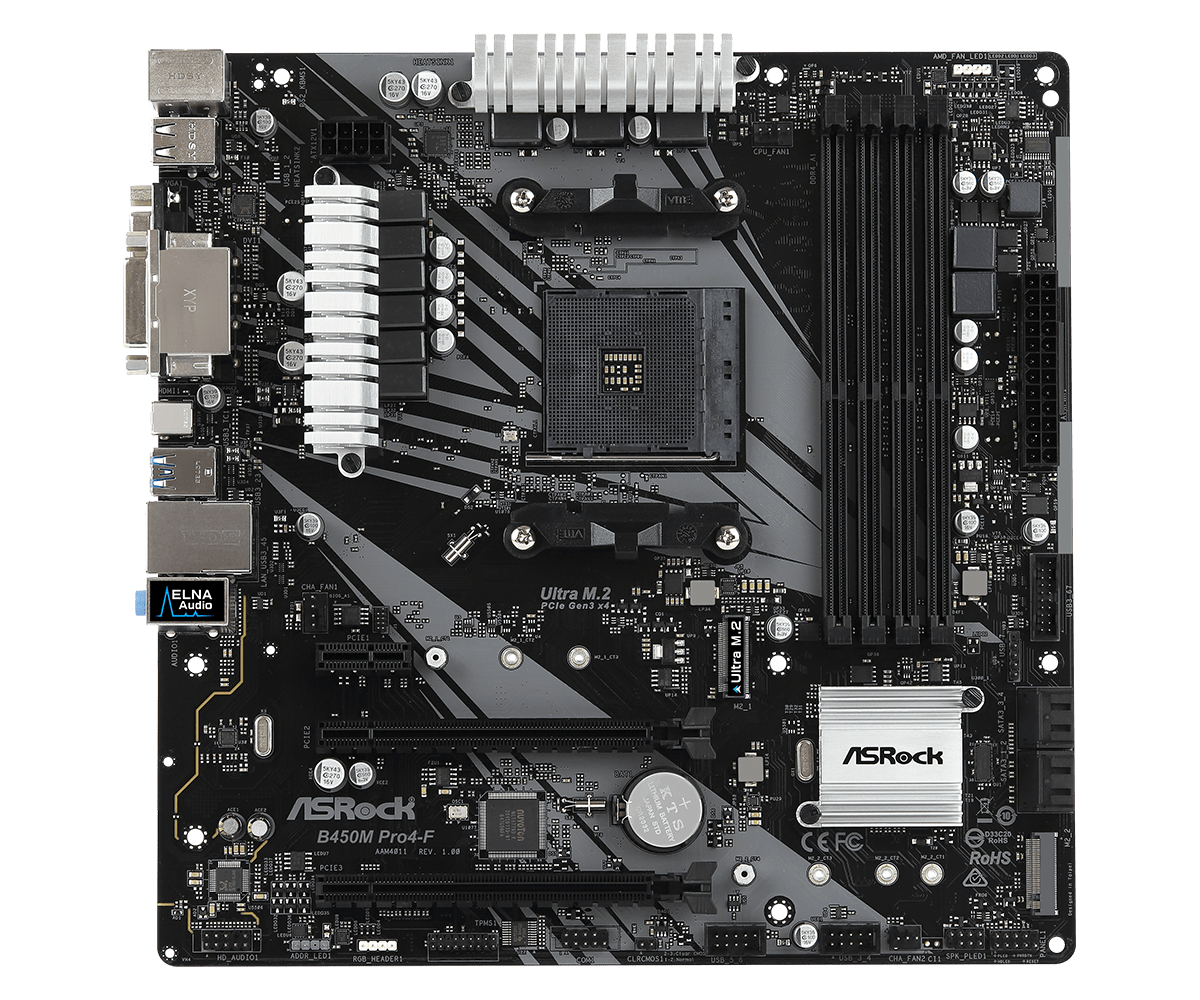 ASRock > B450M Pro4-F