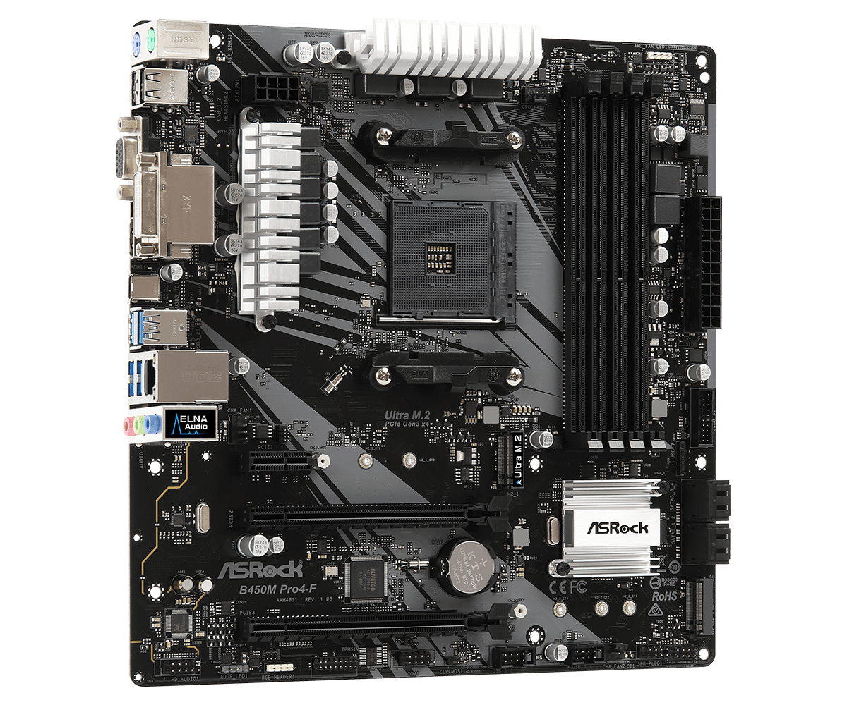 ASRock > B450M Pro4-F