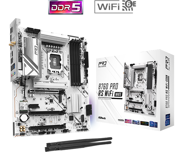 ASRock > B760 Pro RS WiFi White