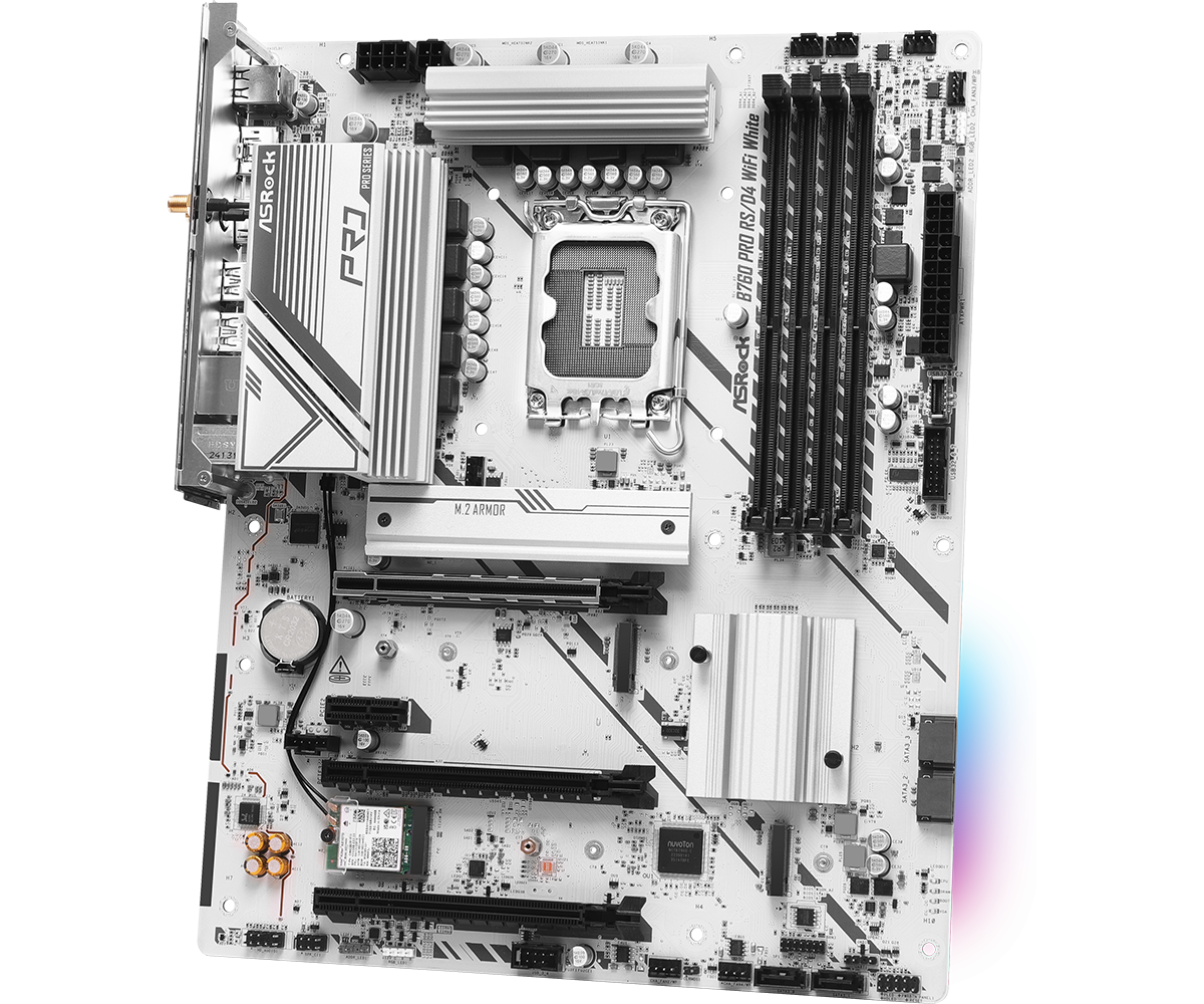 ASRock > B760 Pro RS/D4 WiFi White