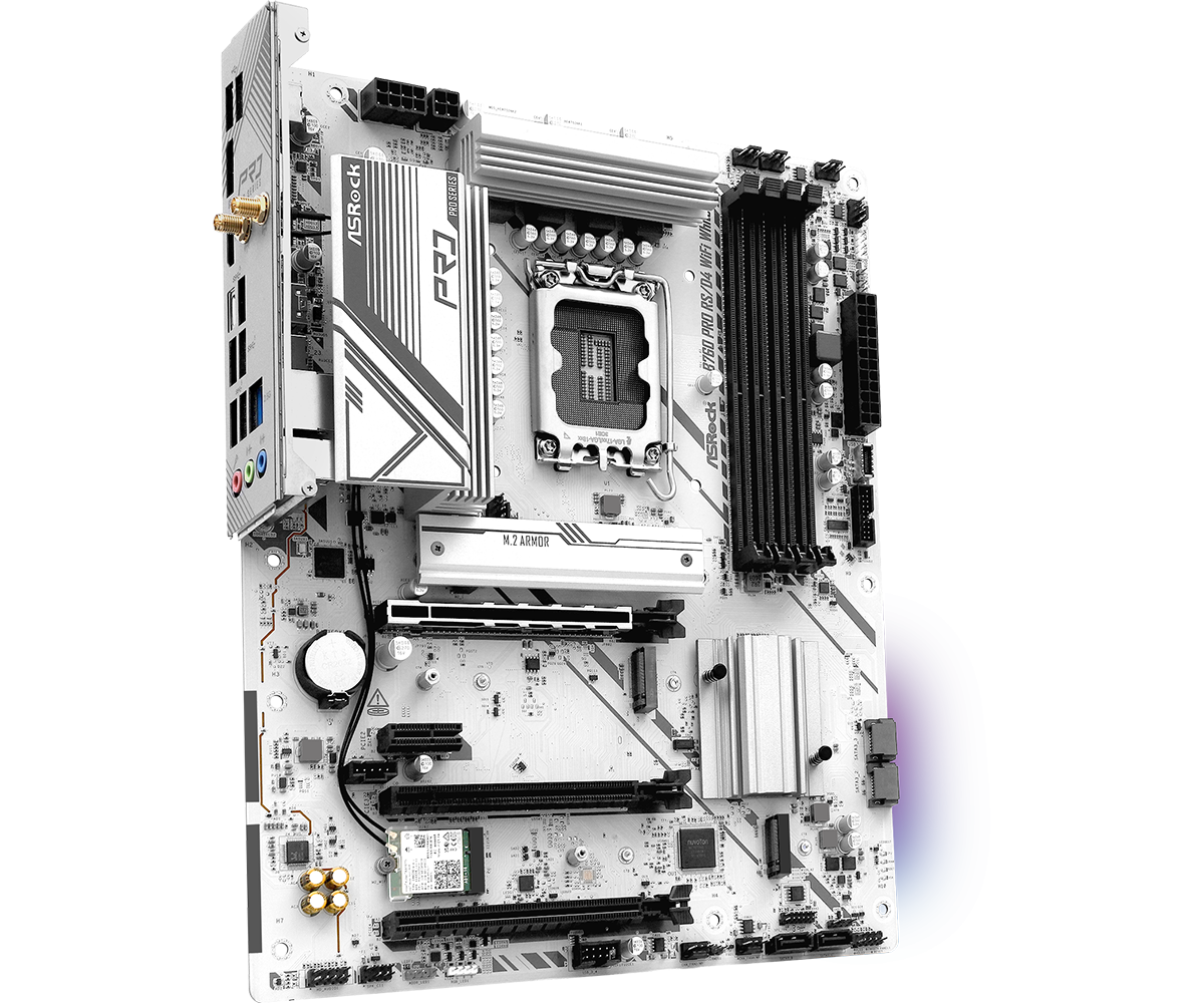 ASRock > B760 Pro RS/D4 WiFi White