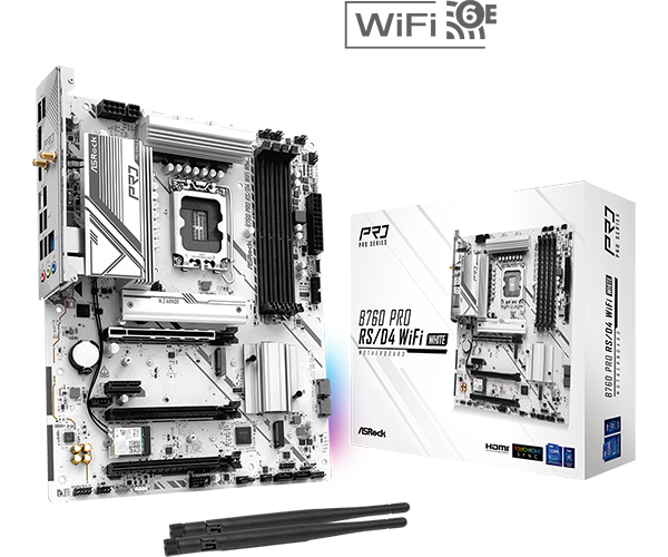 ASRock > B760 Pro RS/D4 WiFi White