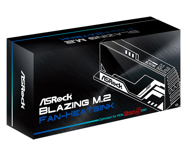 ASRock > Blazing M.2 Gen5 Fan-Heatsink
