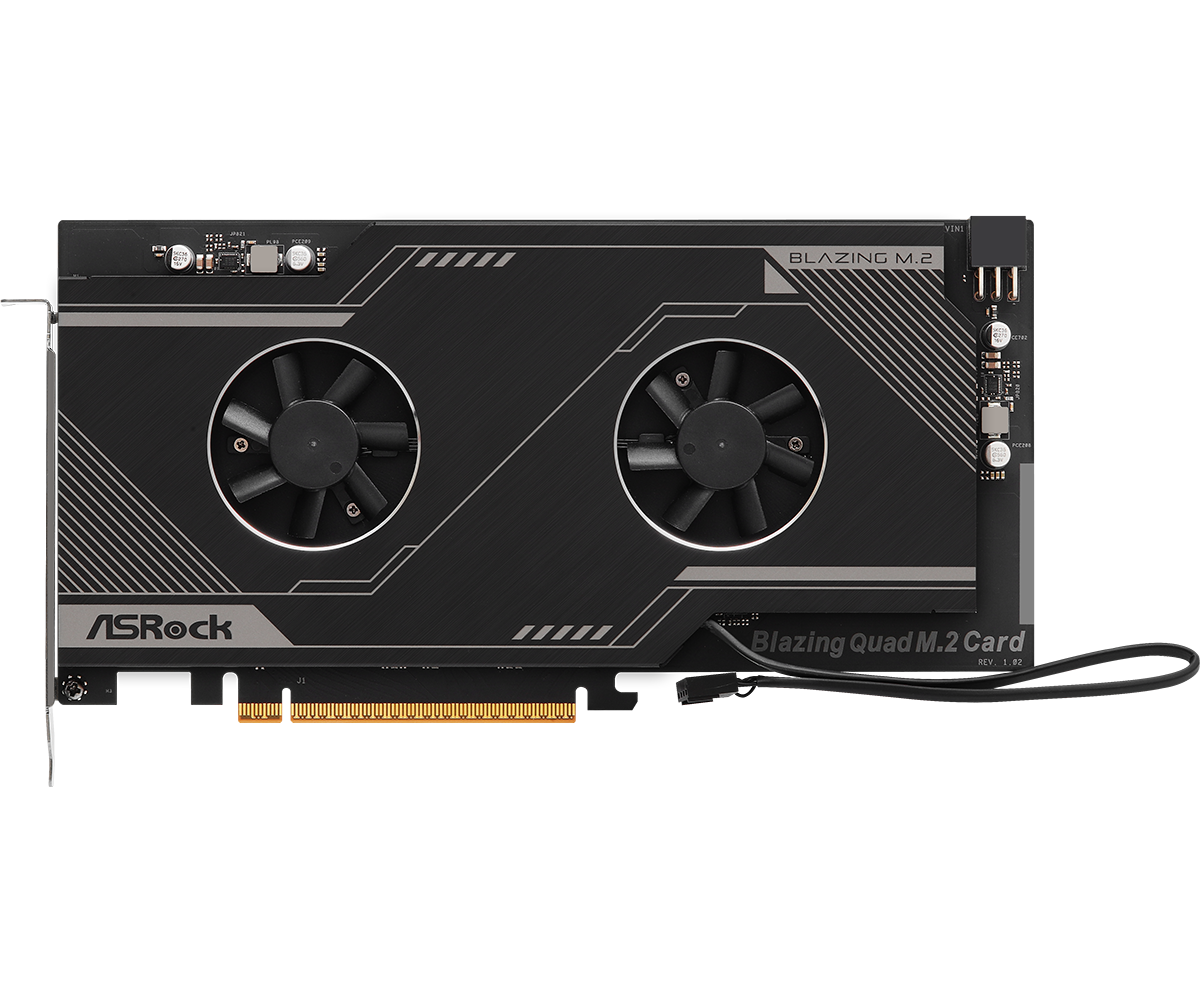 ASRock > Blazing Quad M.2 Card