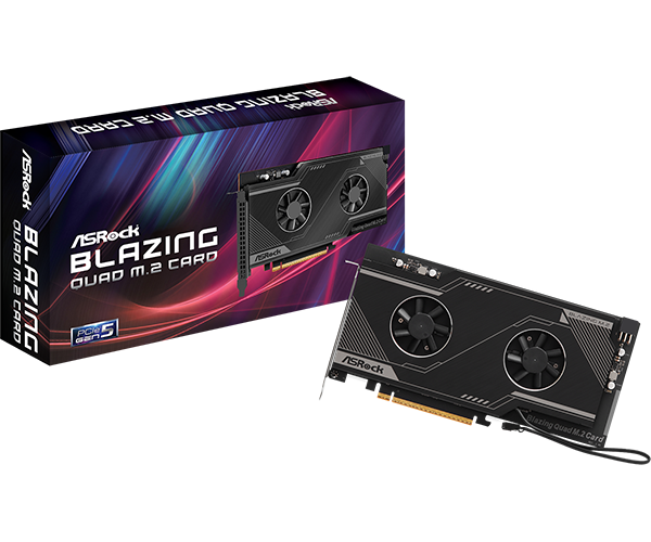 ASRock > Blazing Quad M.2 Card