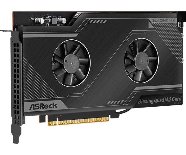 ASRock > Blazing Quad M.2 Card