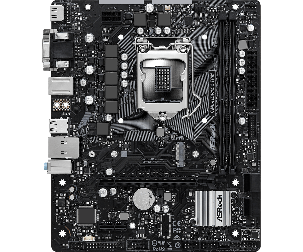 ASRock > CML-HDV/M.2 TPM