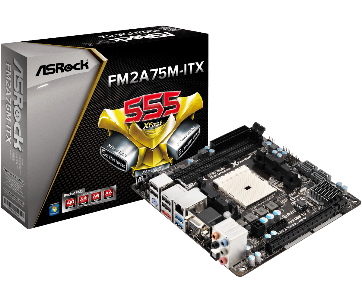 ASRock > FM2A75M-ITX